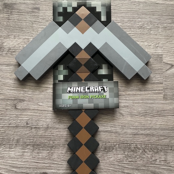 thinkGeek | Toys | New Minecraft Foam Iron Pickaxe | Poshmark